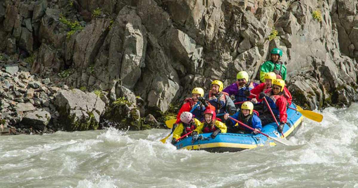 Family Rafting Tour on the West Glacial River