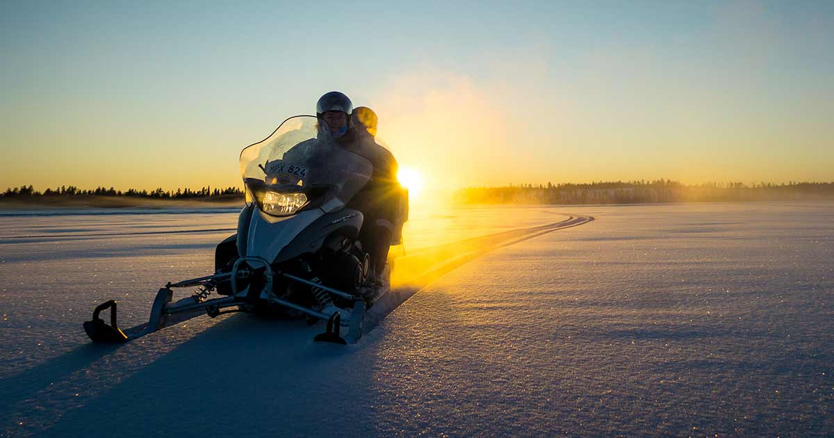Snowmobiling Tour in Swedish Lapland | Adventures.com