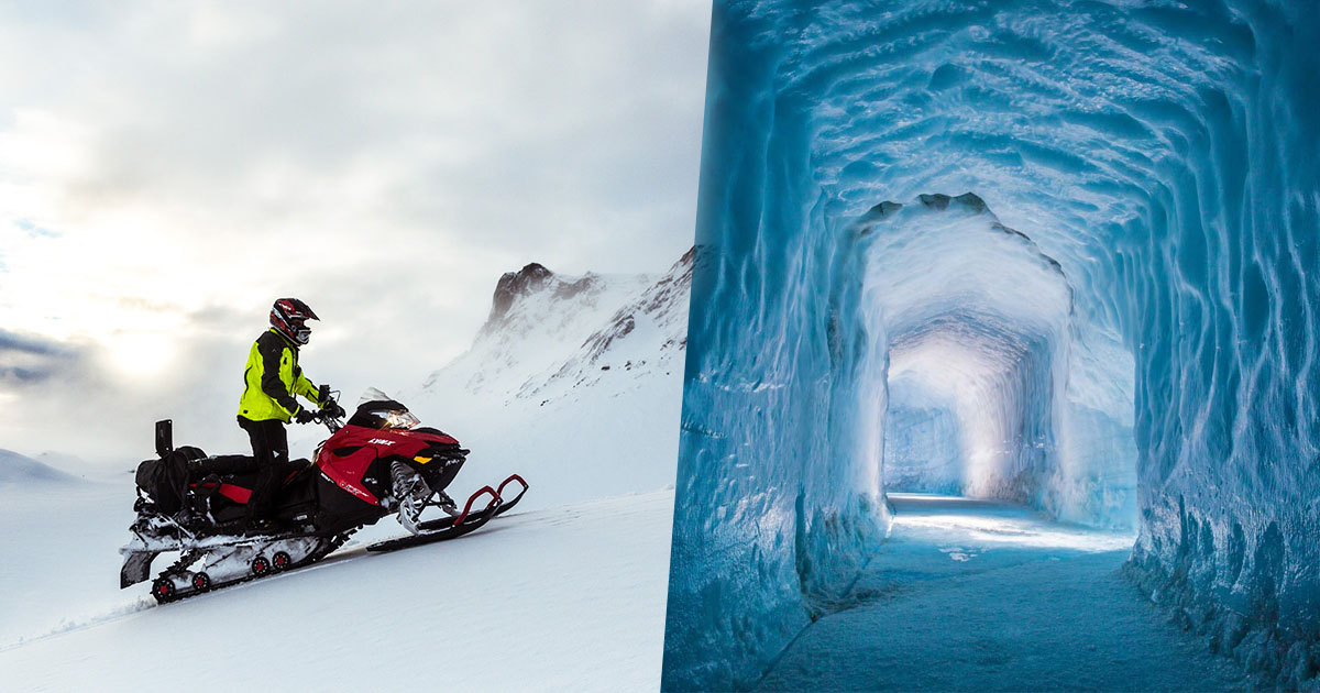 Snowmobiling & Ice Tunnel | Adventures.com
