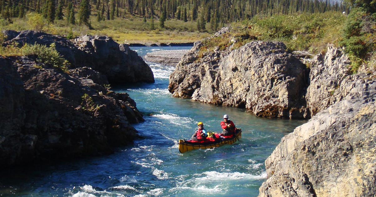 Canoe Mountain River in Northwest Territories