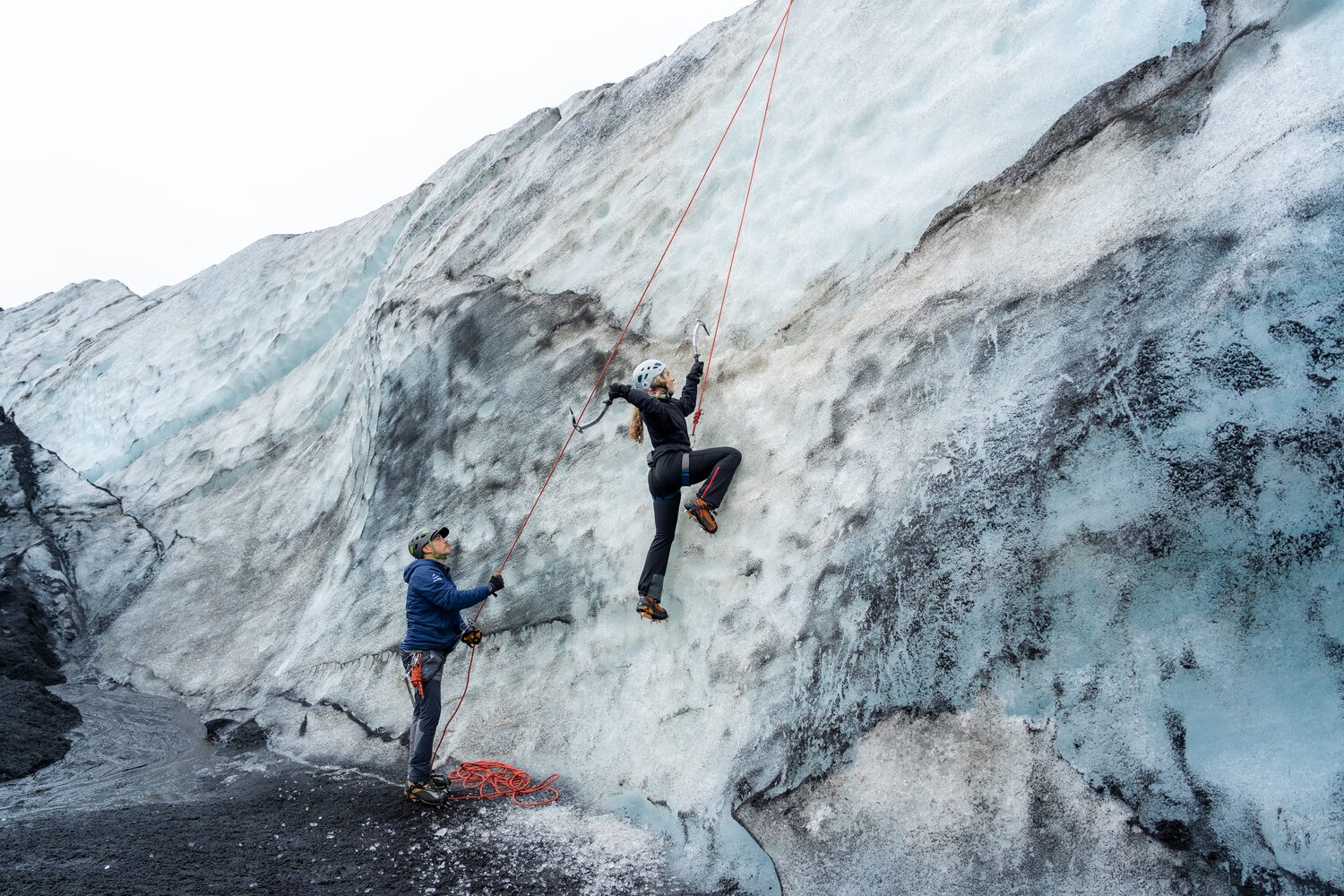 Blue Ice Glacier Hike and Ice Climbing in Iceland