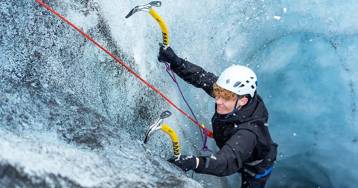 Blue Ice Glacier Hike and Ice Climbing in Iceland